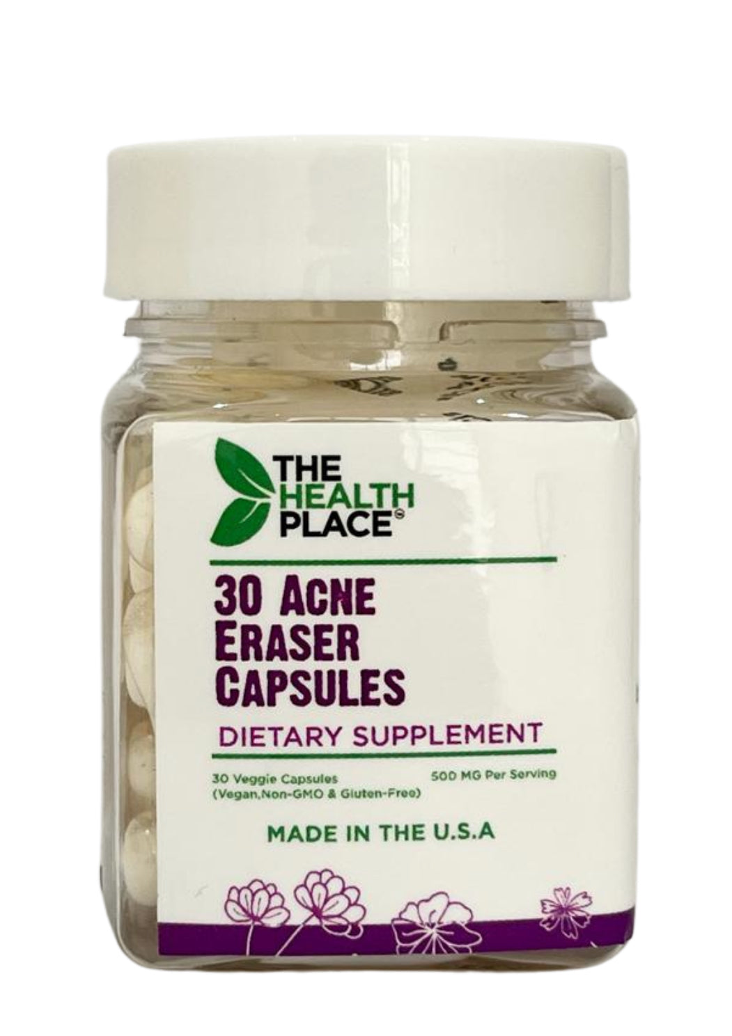Acne Eraser- 30 Capsules 550mg each *in Plastic Bottle